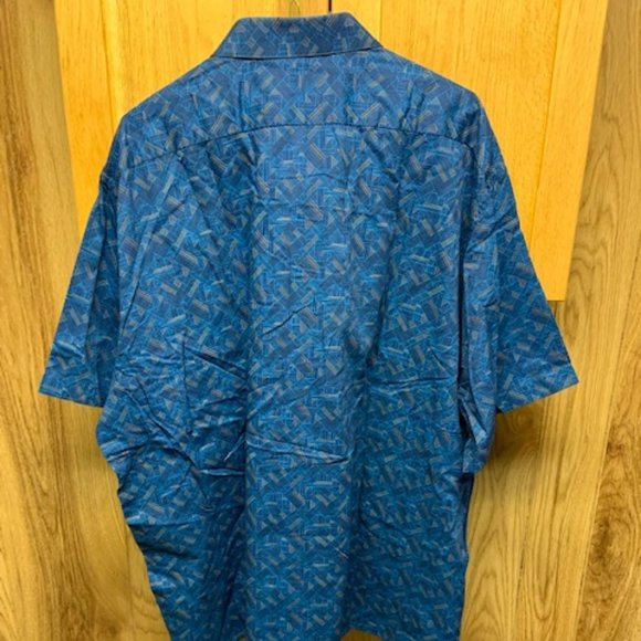 Rage | Shirts | Rage By Charagh Din Mens Blue And Black Graphic Short ...